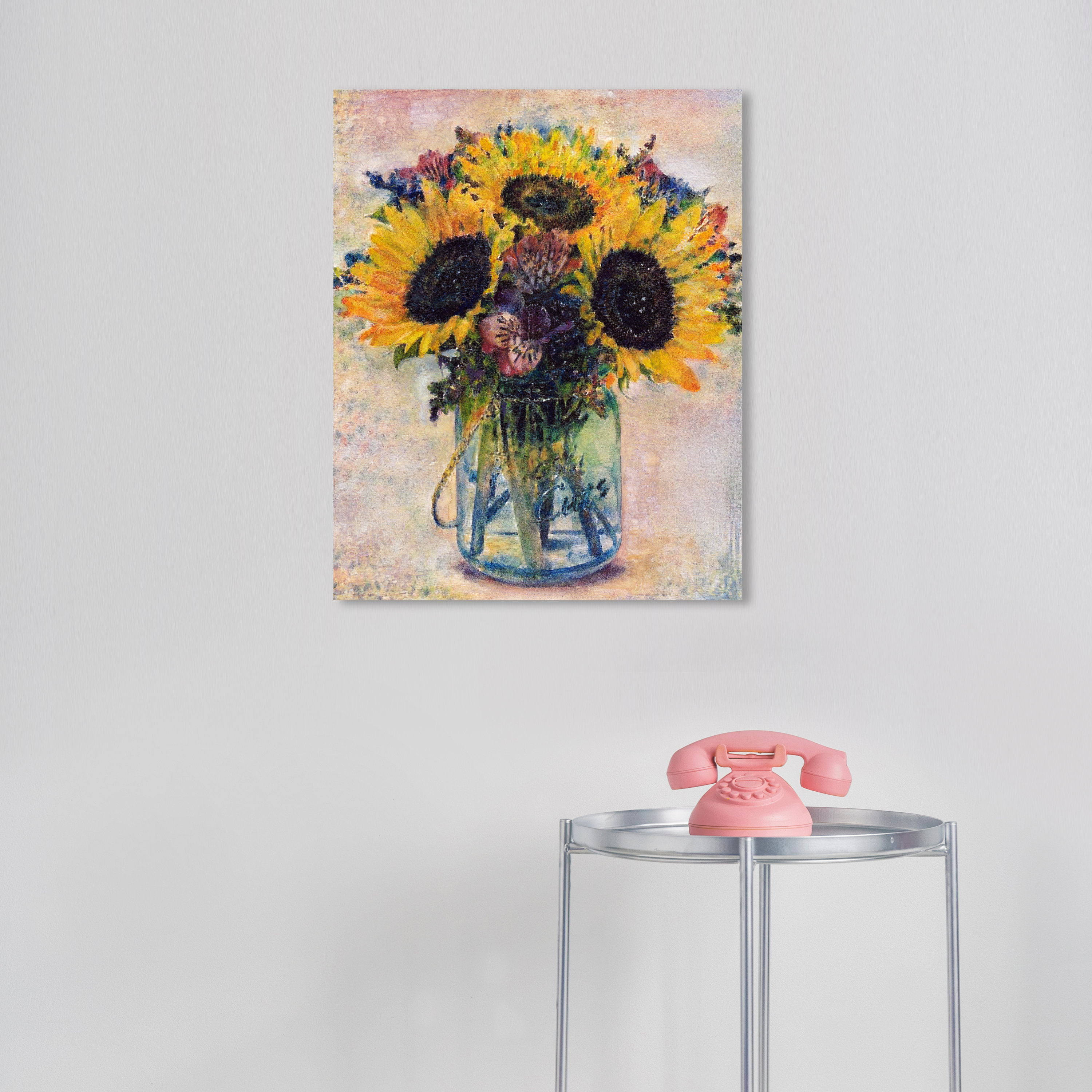 Wynwood Studio Floral And Botanical Sunflower Jar Glass Bouquet ...