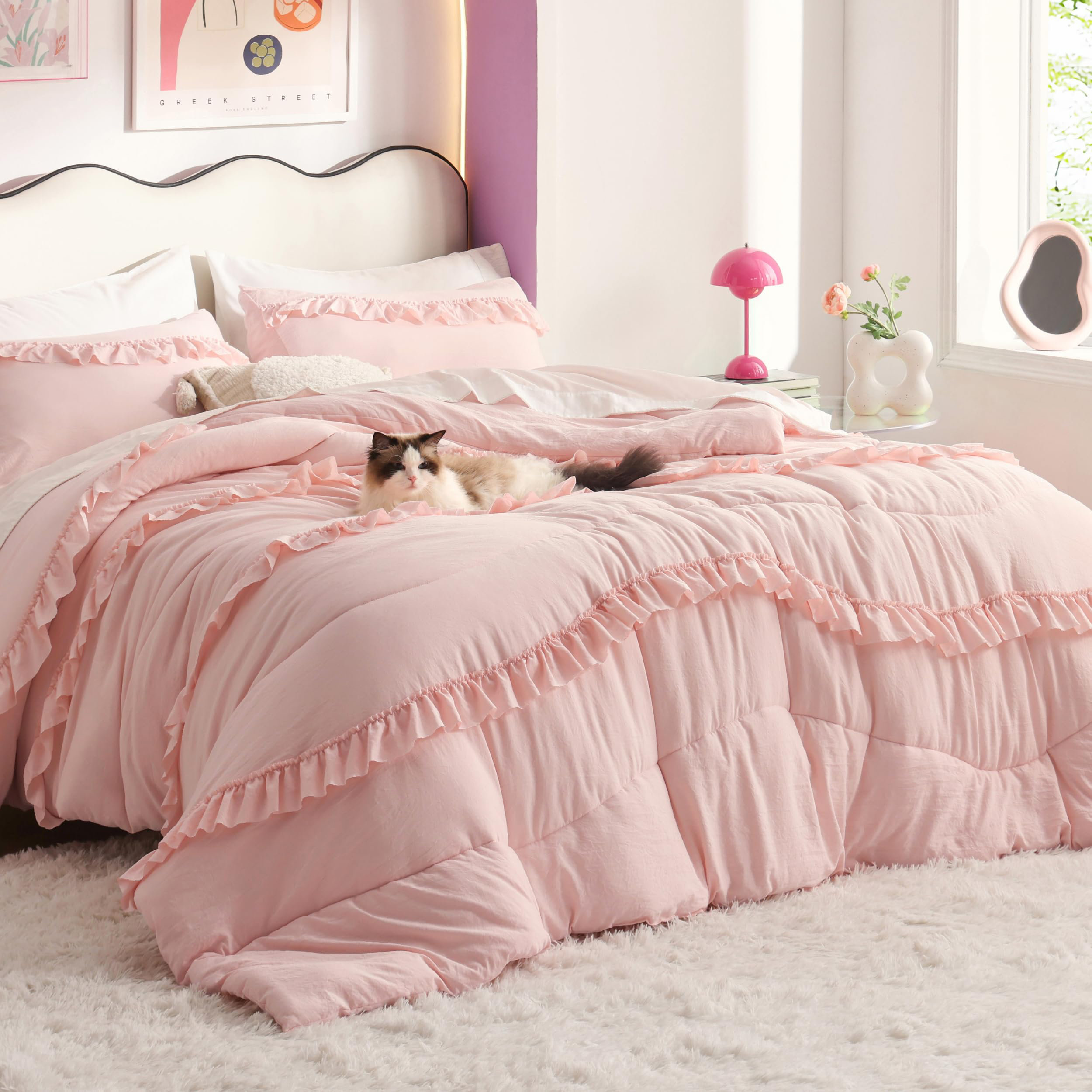 Bedsure Ruffle Comforter Set | Wayfair
