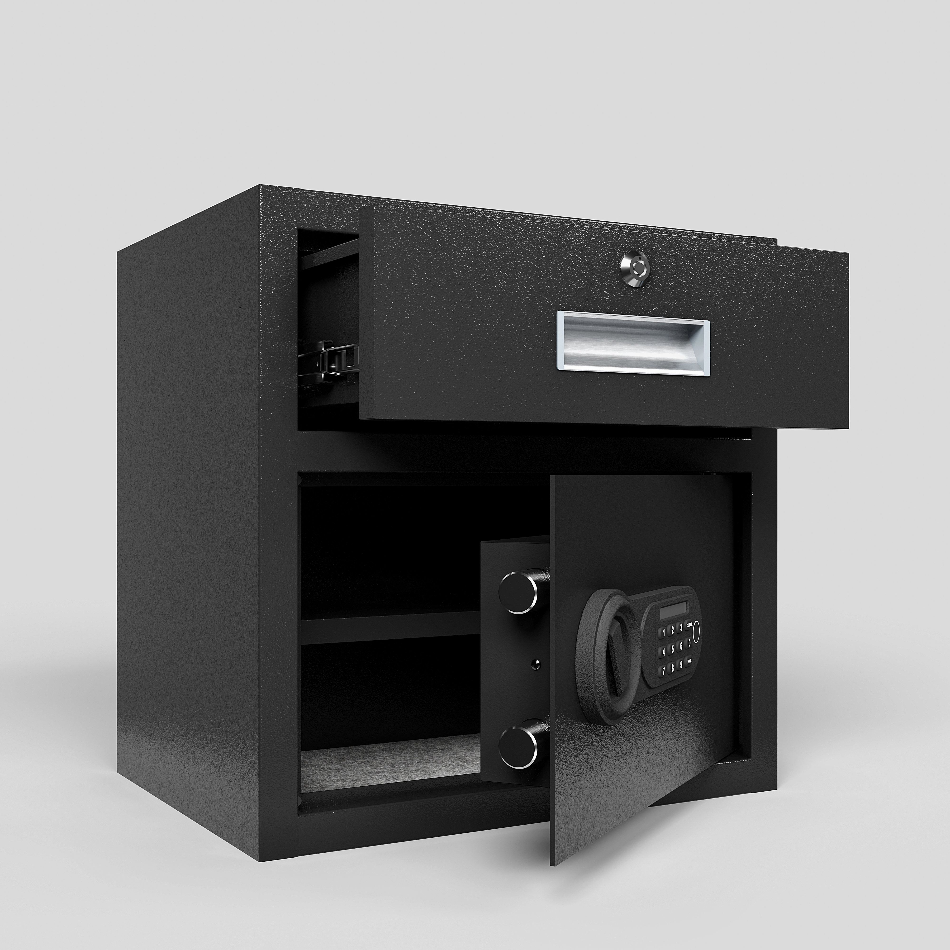 Roomfitters 1.69 Cubic Feet Steel Security Safe Box with Electronic ...