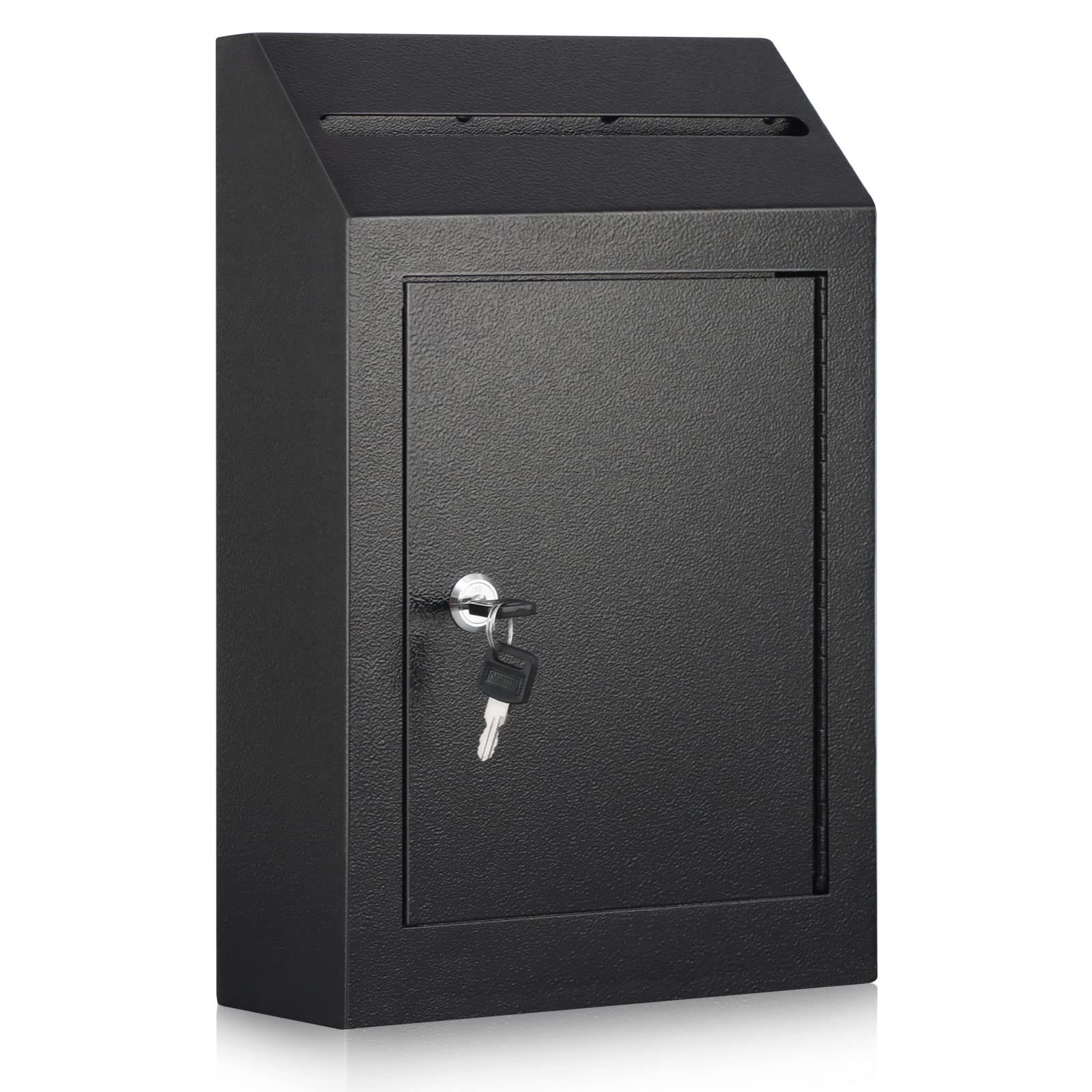 FEIYAN Wall-Mount Mailbox,Heavy Duty Deposit Drop Box, Locking Metal ...