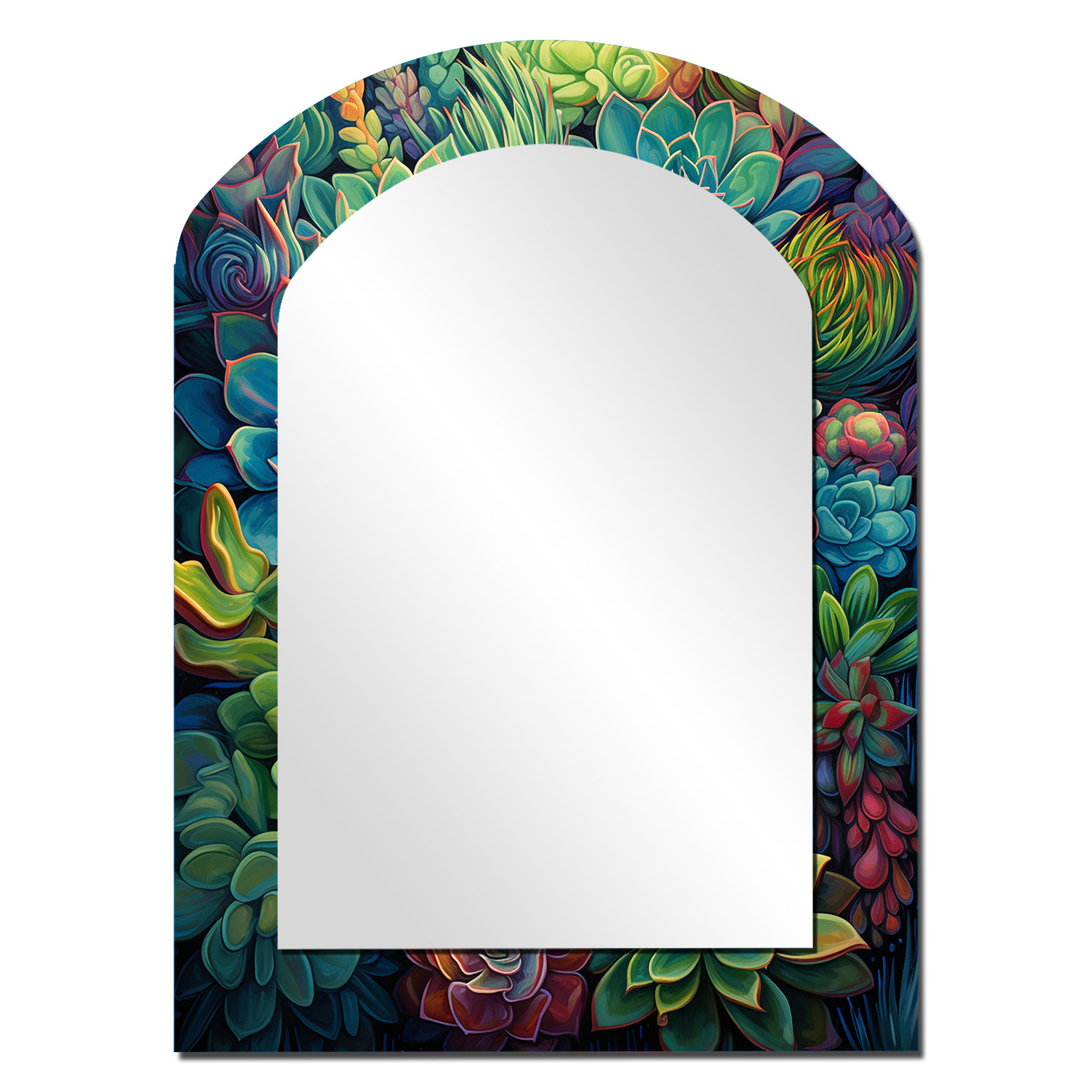 Dakota Fields Green Blue Succulents Succulent Paradise I - Green ...