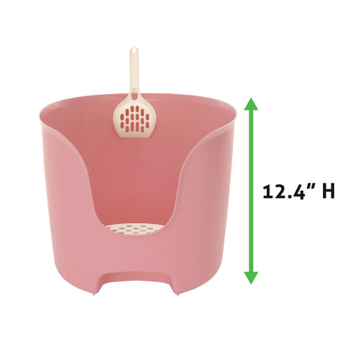 Richell Plastic Litter Box with Scoop & Reviews | Wayfair