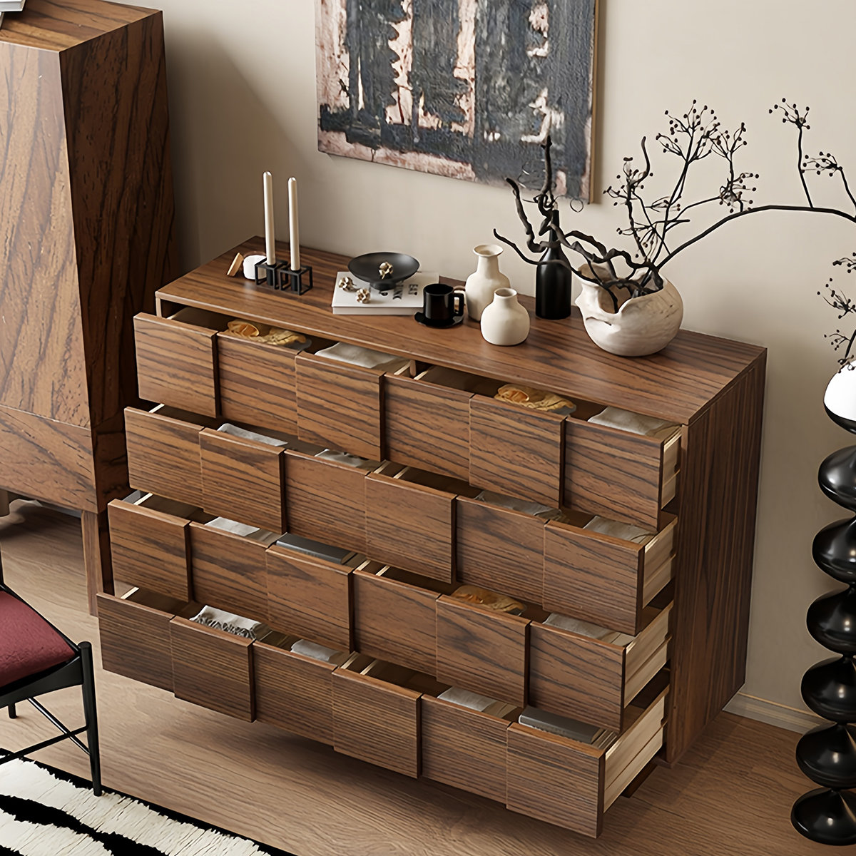 Licalilo Vintage Style Storage Cabinet for Bedroom - Wayfair Canada