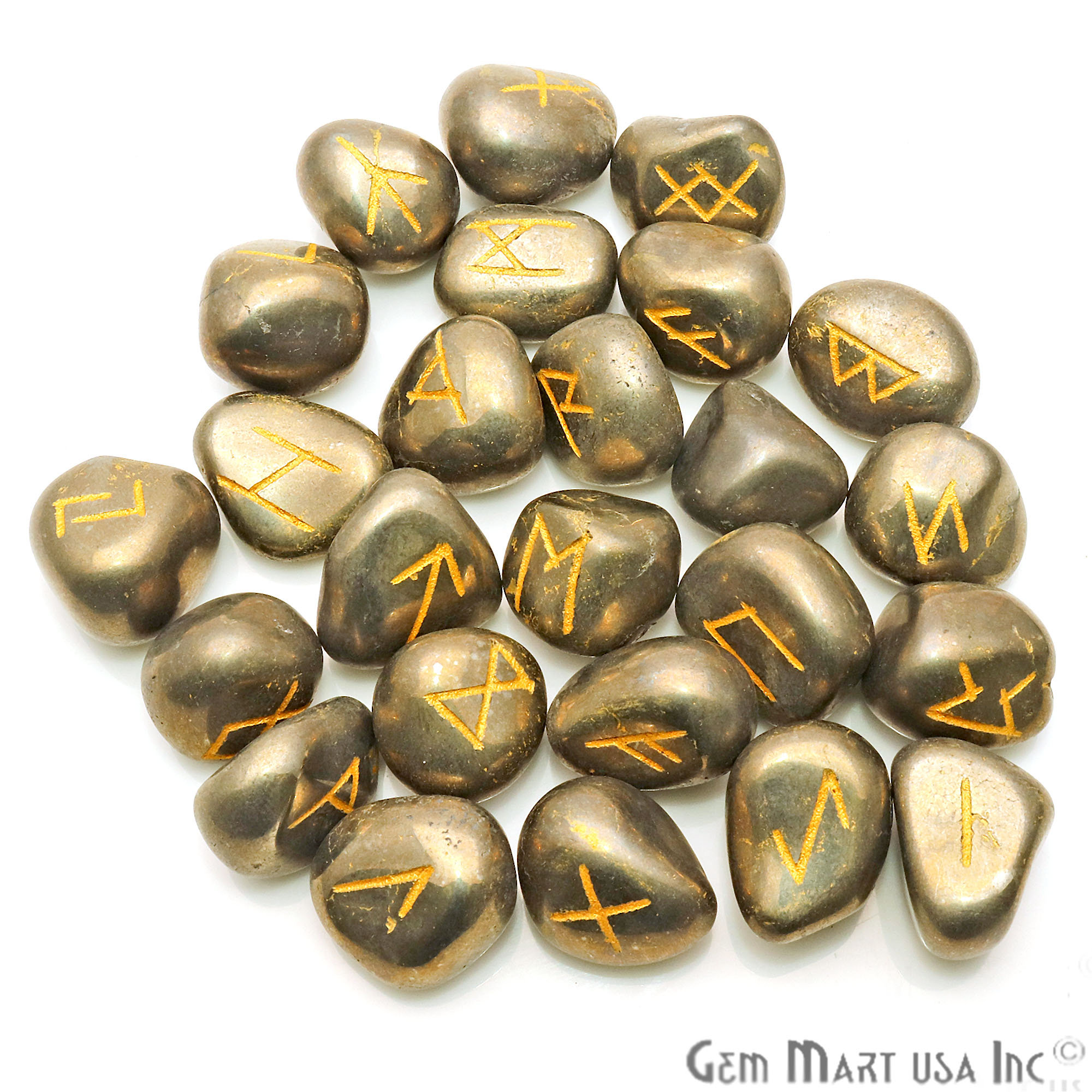 GemMartUSA Rune Stones Medium Size Spiritual Futhark Reiki Symbols ...