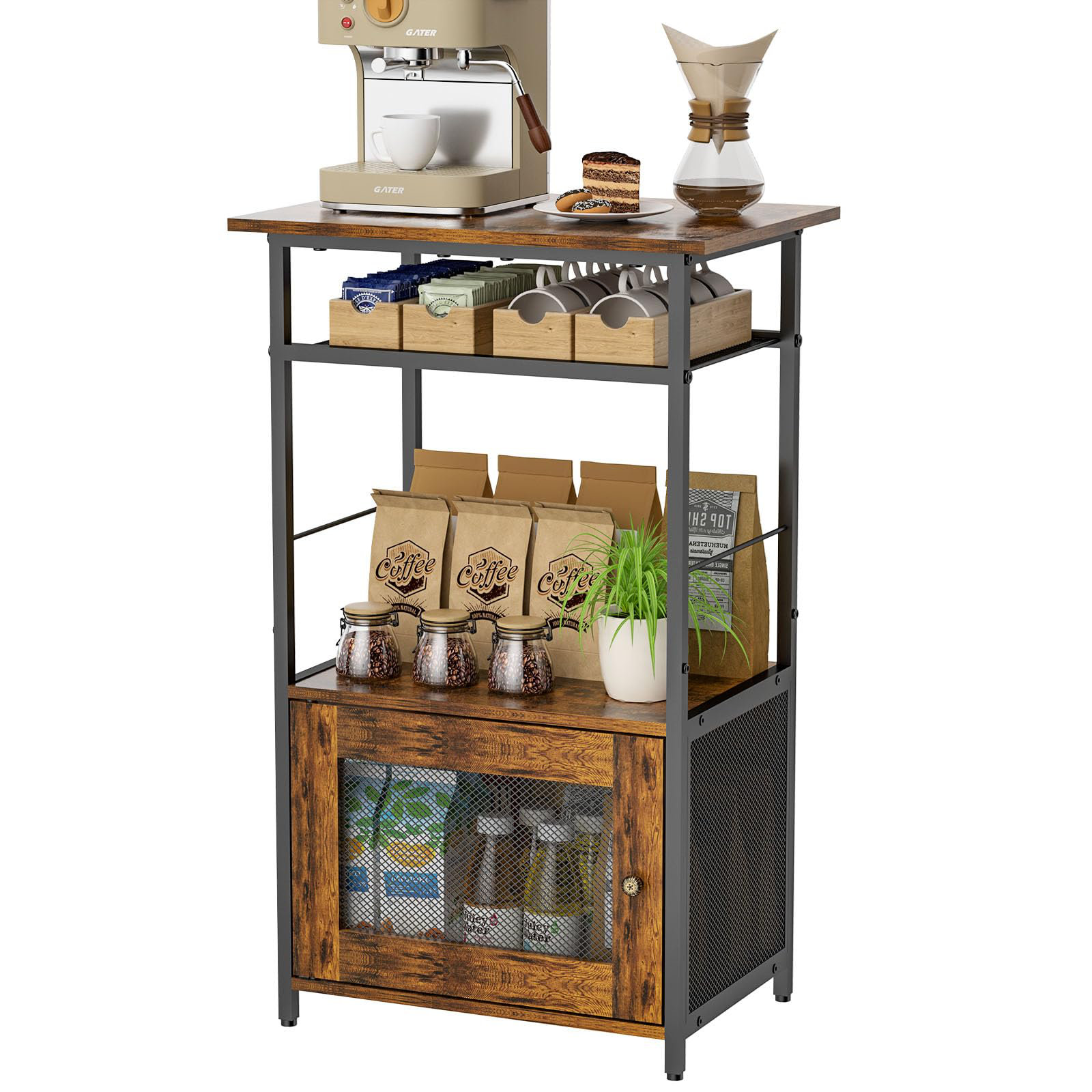 17 Stories 3-Tier Small Coffee Stand Station | Wayfair