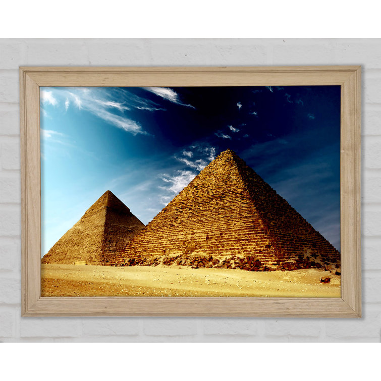Gracie Oaks Pyramids Cairo Egypt - Single Picture Frame Art Prints ...