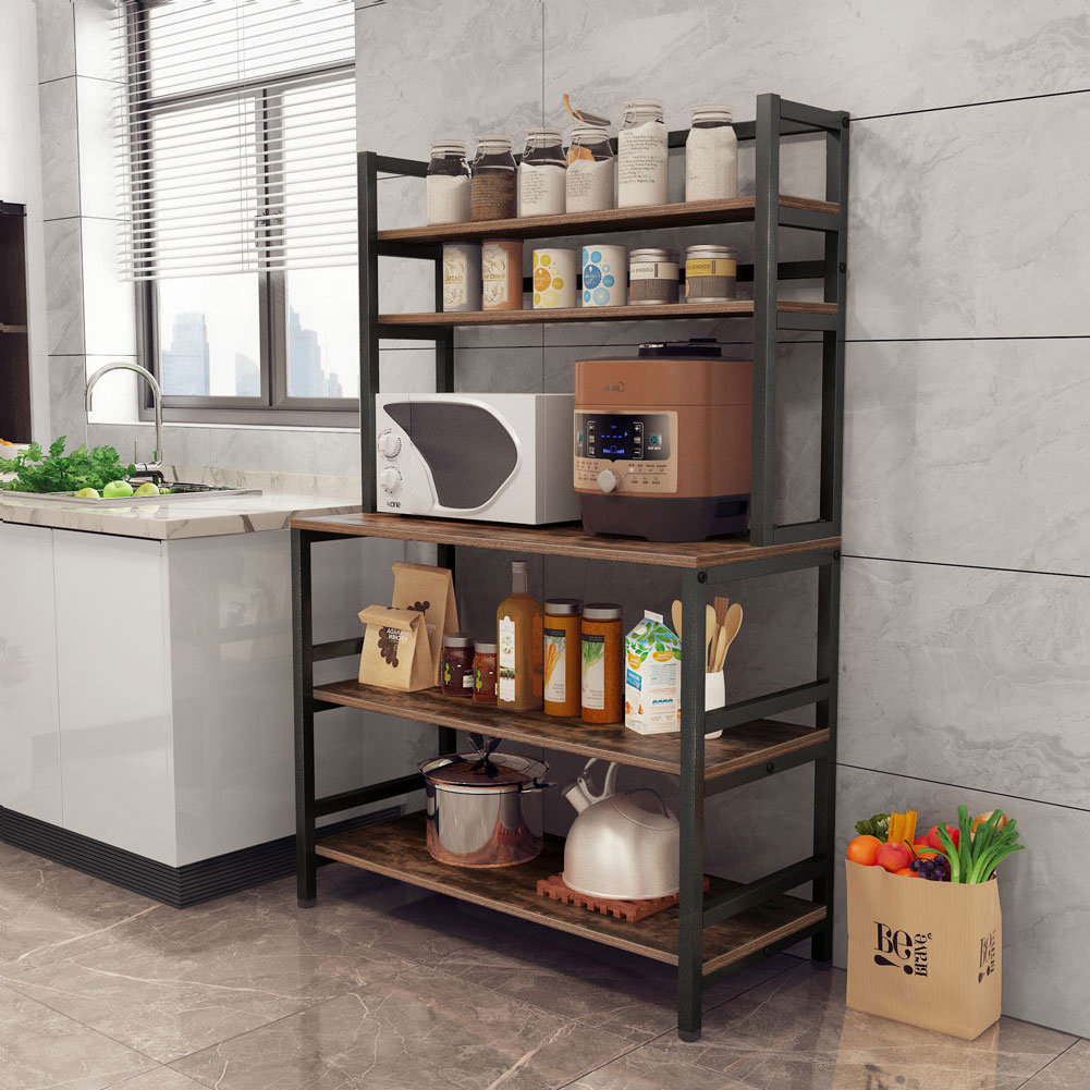 17 Stories Ozturk Industrial Storage Shelves, Kitchen Shelves & Reviews ...