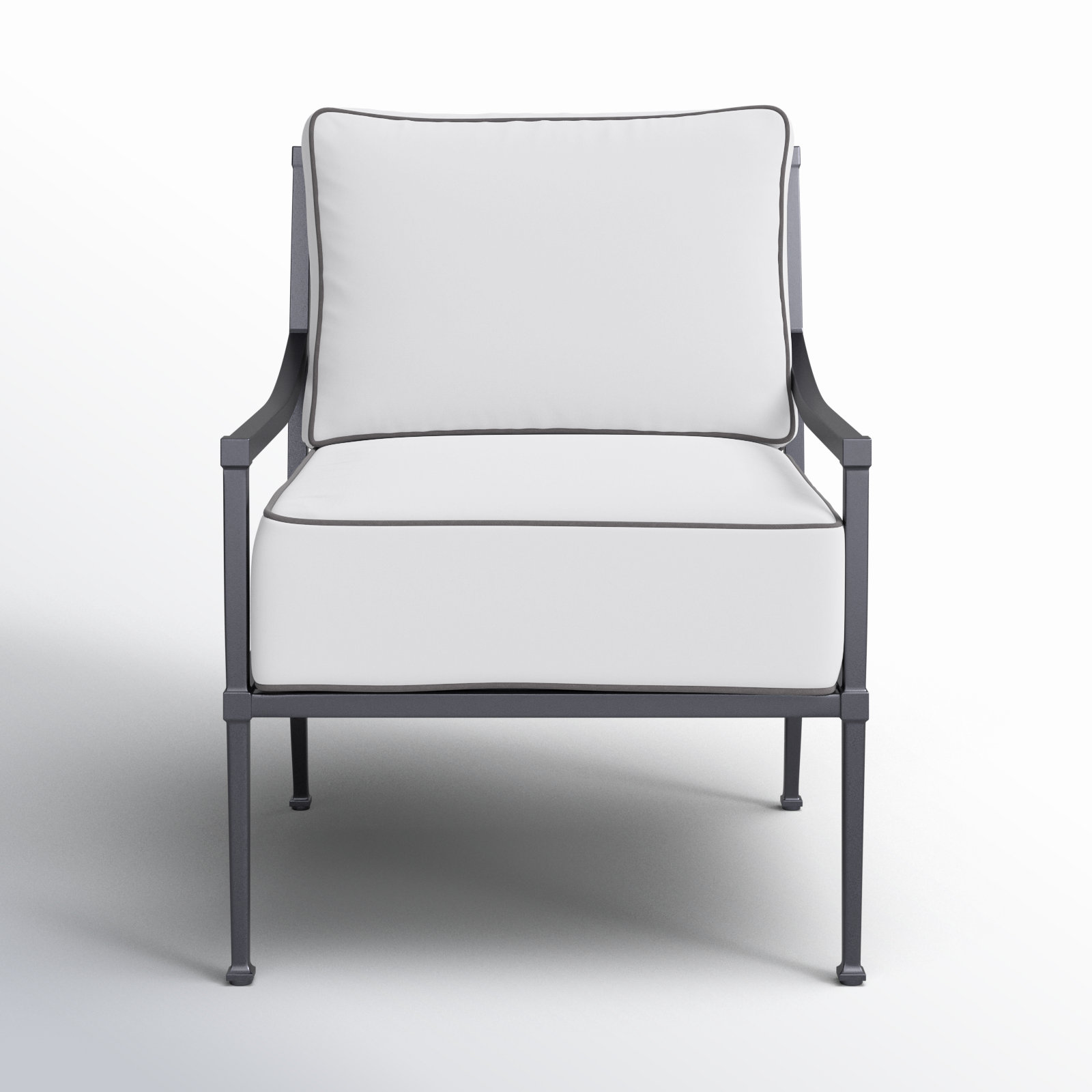 Joss & Main Reyer Patio Lounge Chair with Canvas Cushions | Joss & Main