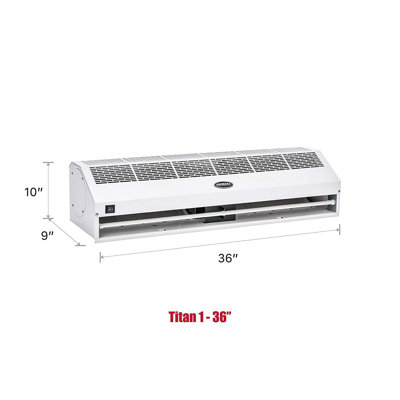 DuraSteel 36" Wall Mounted Air Curtain Fan by DuraSteel Aerial Titan ...