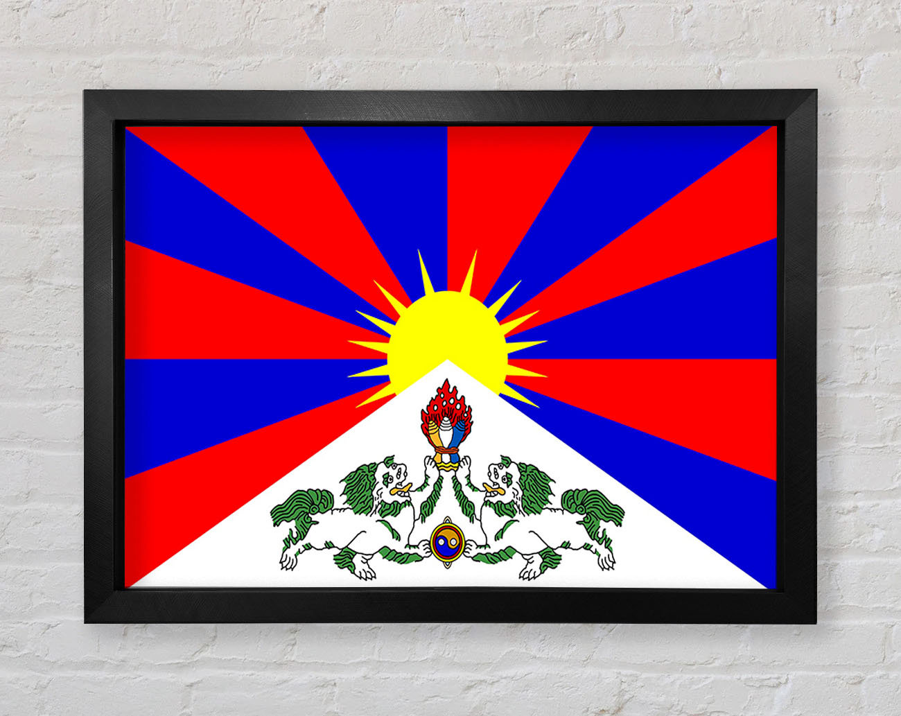 Bright Star Tibetan Flag - Single Picture Frame Art Prints | Wayfair.co.uk