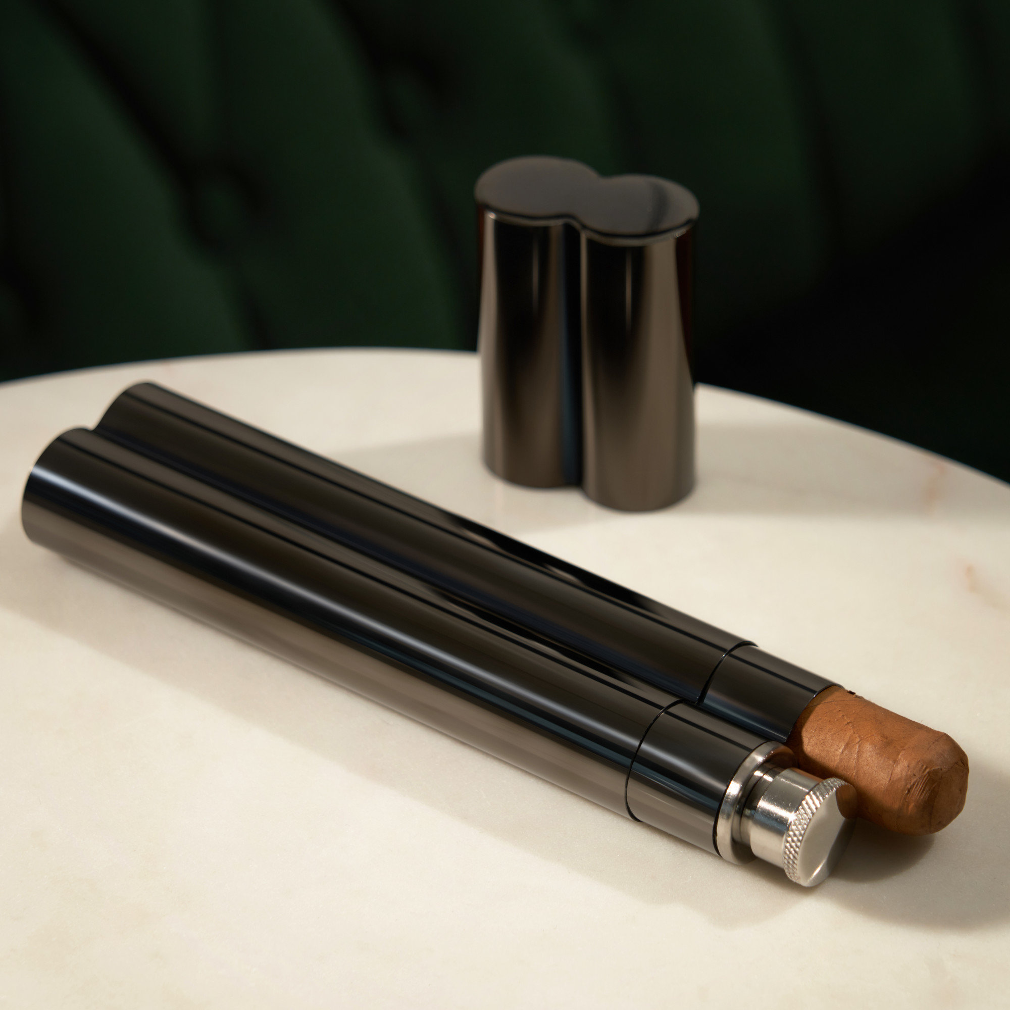 Viski Warren Cigar Holder and Flask | Wayfair