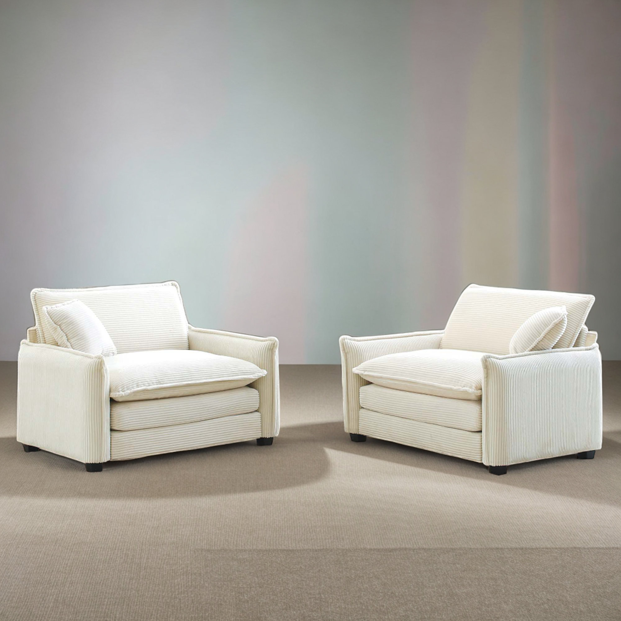 Latitude Run® Luxurious And Sophisticated Deep Seated Sofa Set With Two ...