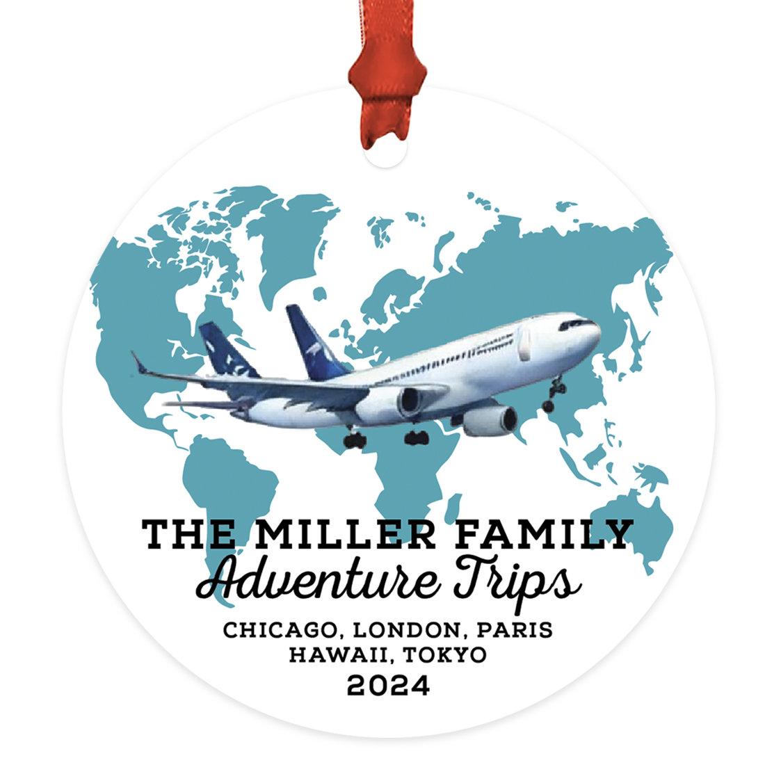 Koyal Wholesale Custom Travel Adventure Ornament Personalized Metal ...