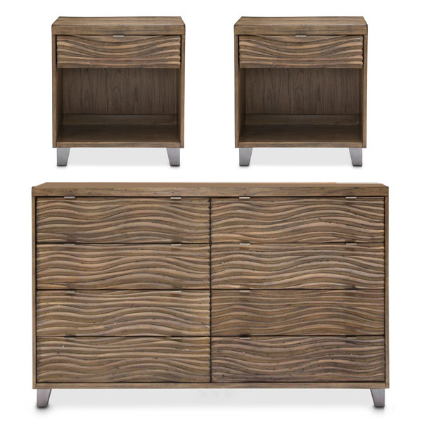 Michael Amini / Kathy Ireland Home Designs Del Mar Sound 3-piece ...