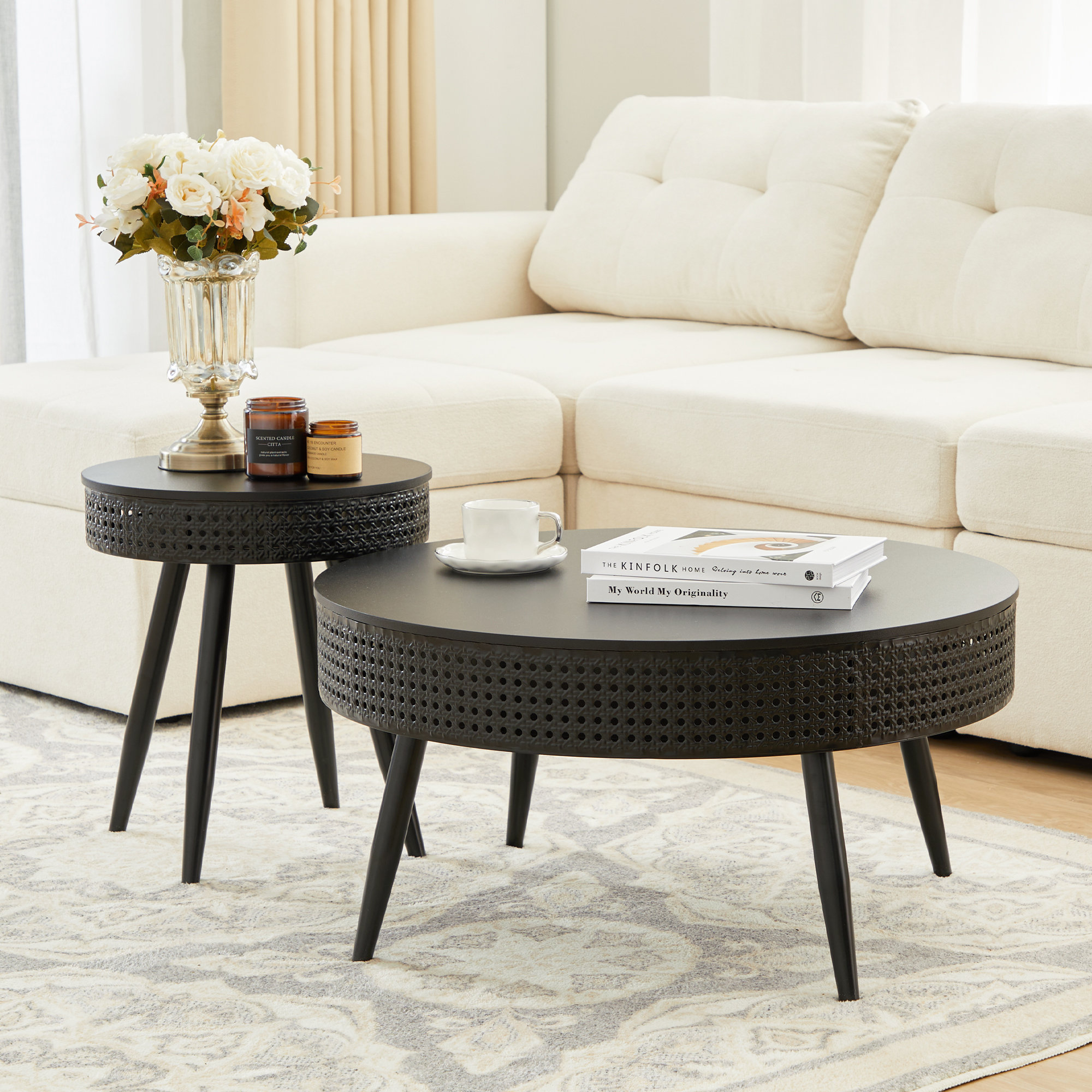 Corrigan Studio Miroslava 2-Piece Living Room Coffee Table Set ...