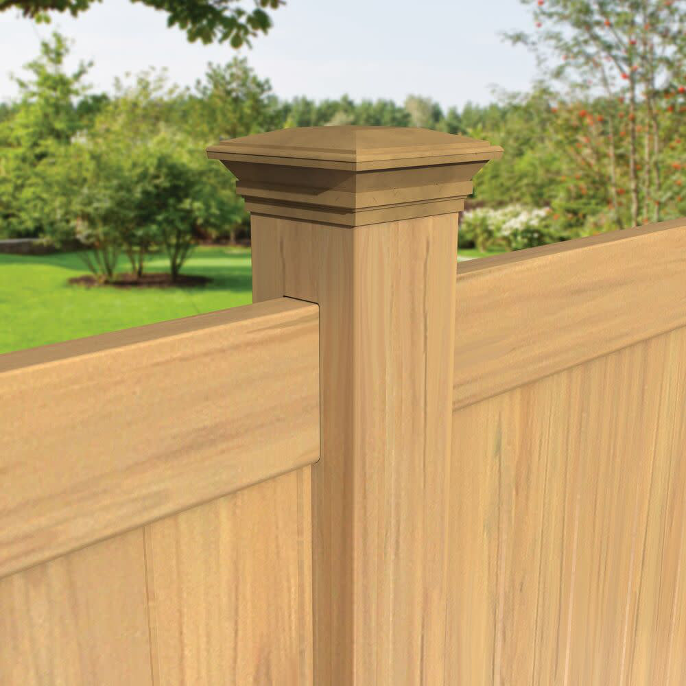 Barrette Outdoor Living Brown Vinyl Post Cap / Top for Posts | Wayfair