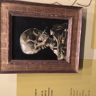 IDEA4WALL Skull Of A Skeleton With Burning Cigarette On Canvas by ...
