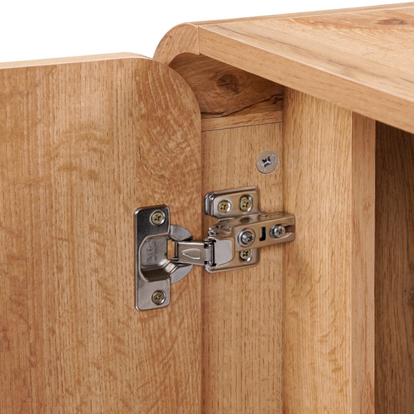 George Oliver Randolph 4-Door Sideboard 63" Modern Buffet with Rounded ...