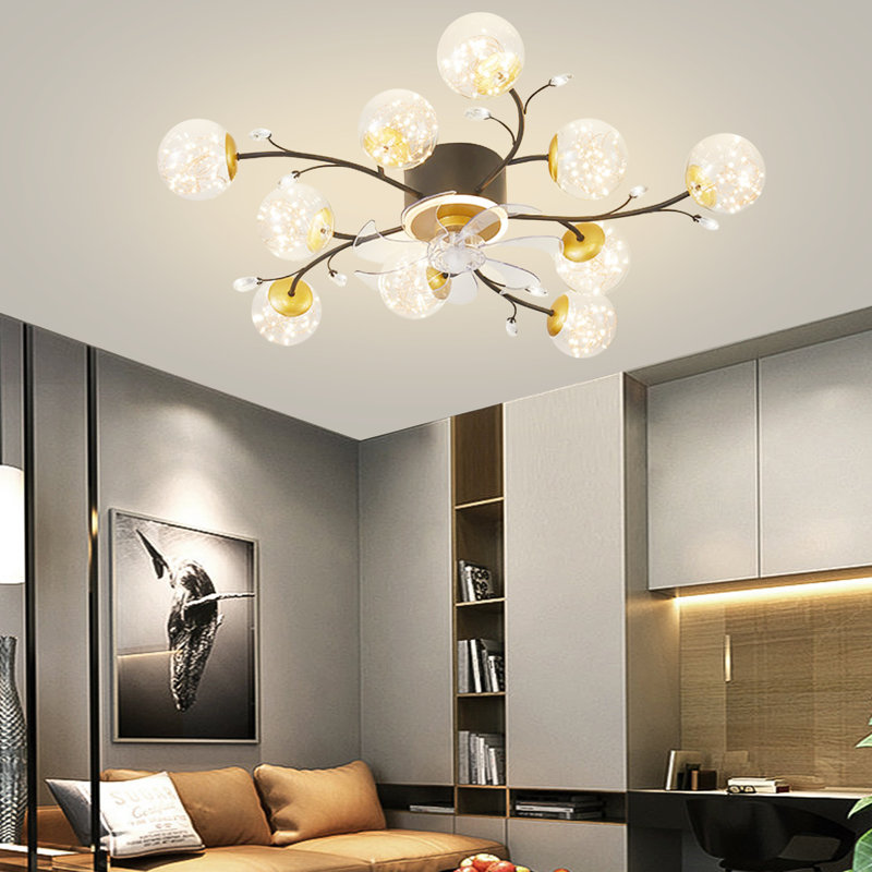 Mercer41 Jadrian 39.37'' Ceiling Fan with 10 LED Lights | Wayfair