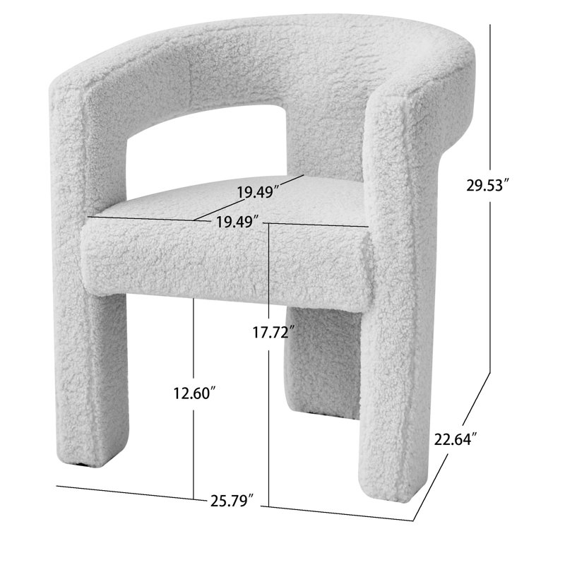 Ivy Bronx Durango Beige Corduroy Lounge Chair | Wayfair