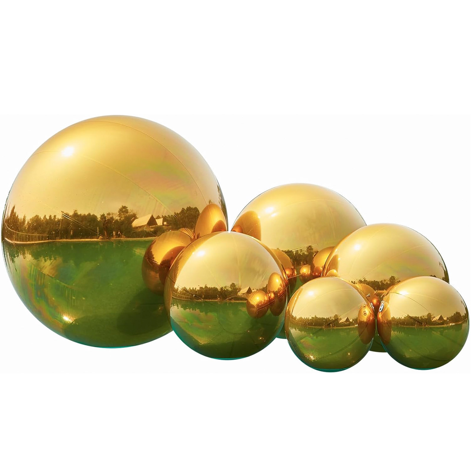 Connsann PVC Gazing Ball Mirror Ball for Party Yard Garden Shiny Ball ...