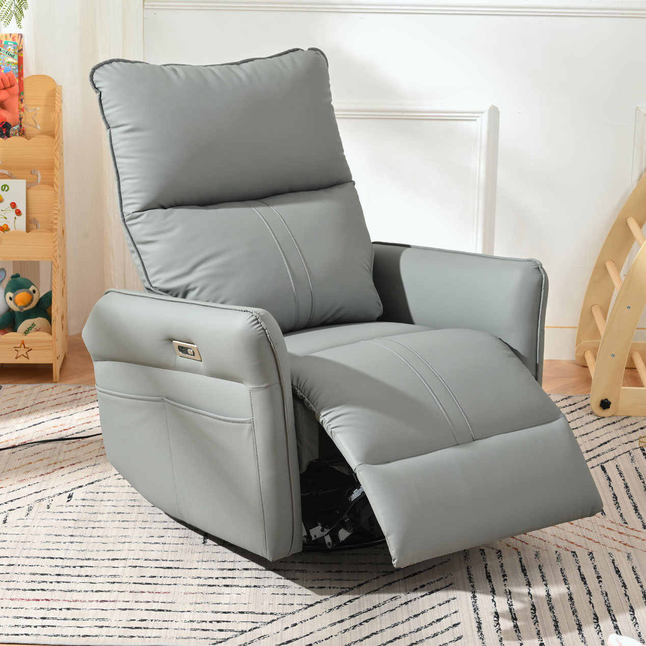 Latitude Run® Power Swivel Rocker Recliner Chair - Wayfair Canada