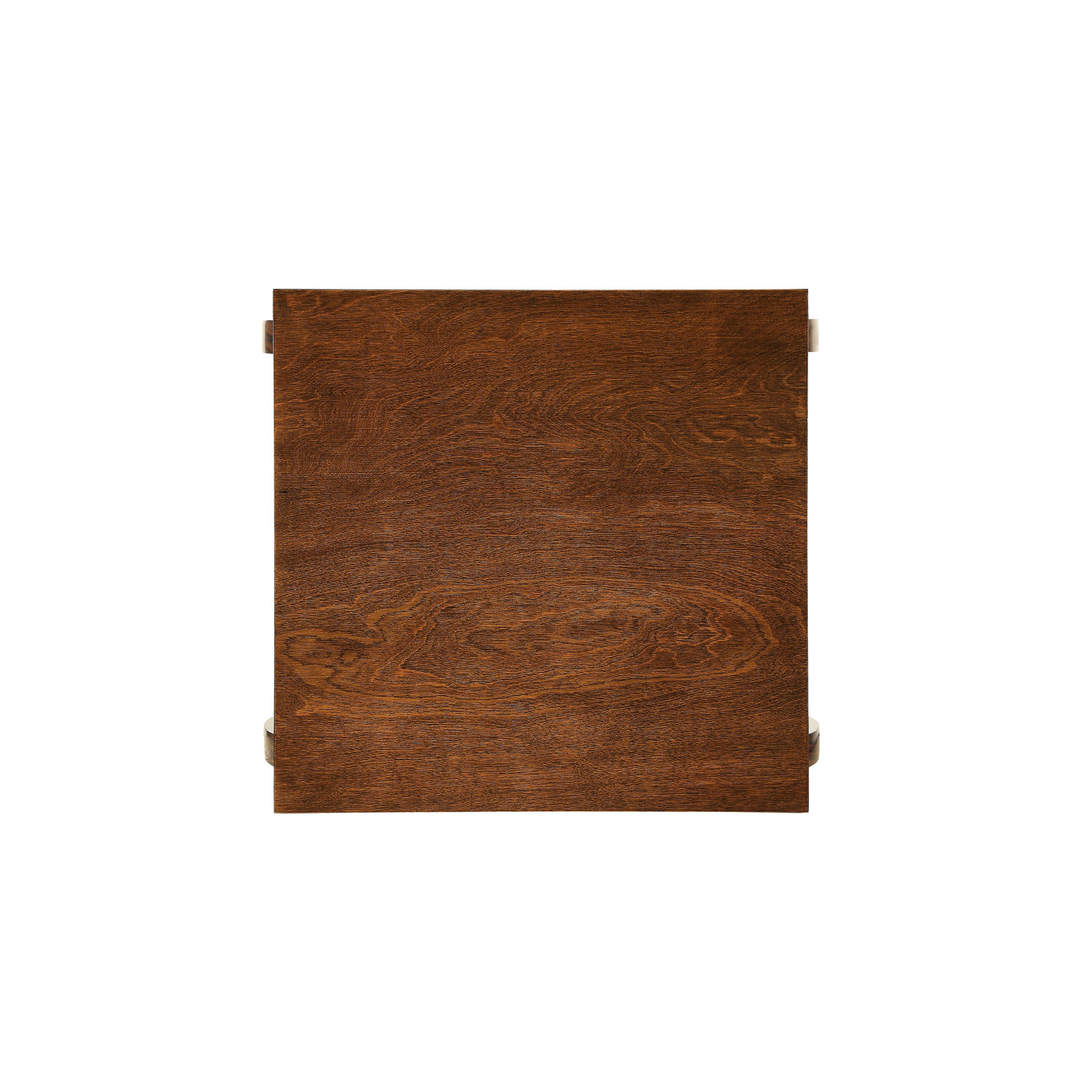 Winston Porter Wooden Accent Table With Walnut Veneer - 2 Shelves ...