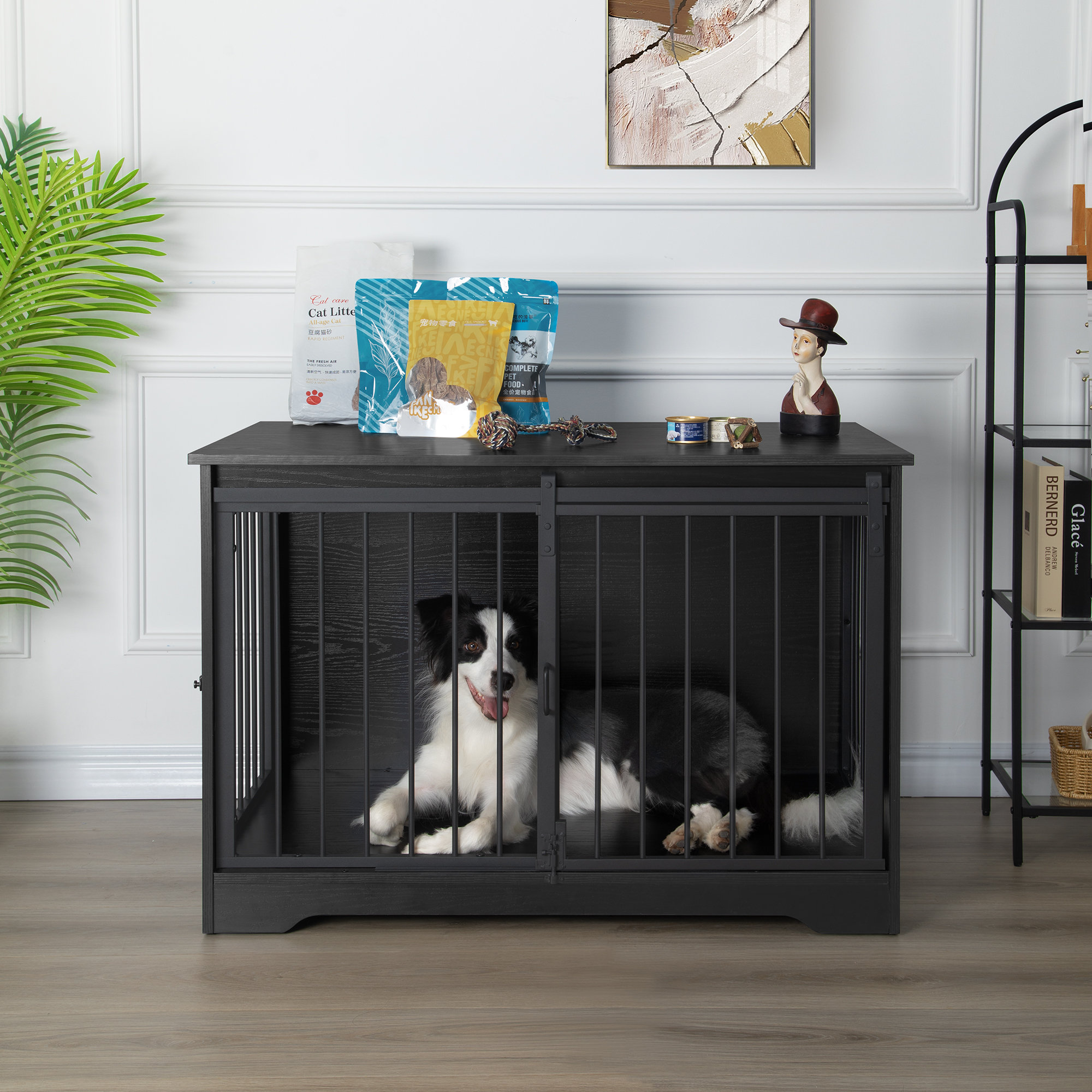 Tucker Murphy Pet™ Furniture Style Dog Crate, Heavy-Duty Dog Kennels ...