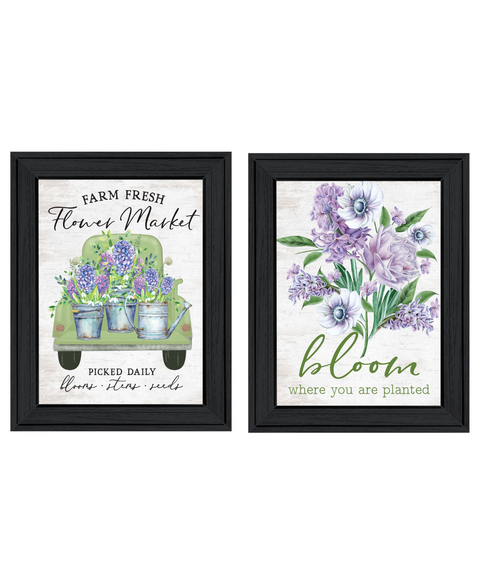 Ophelia & Co. "Bloom Where You Are Planted" Framed Wall Art For Living ...