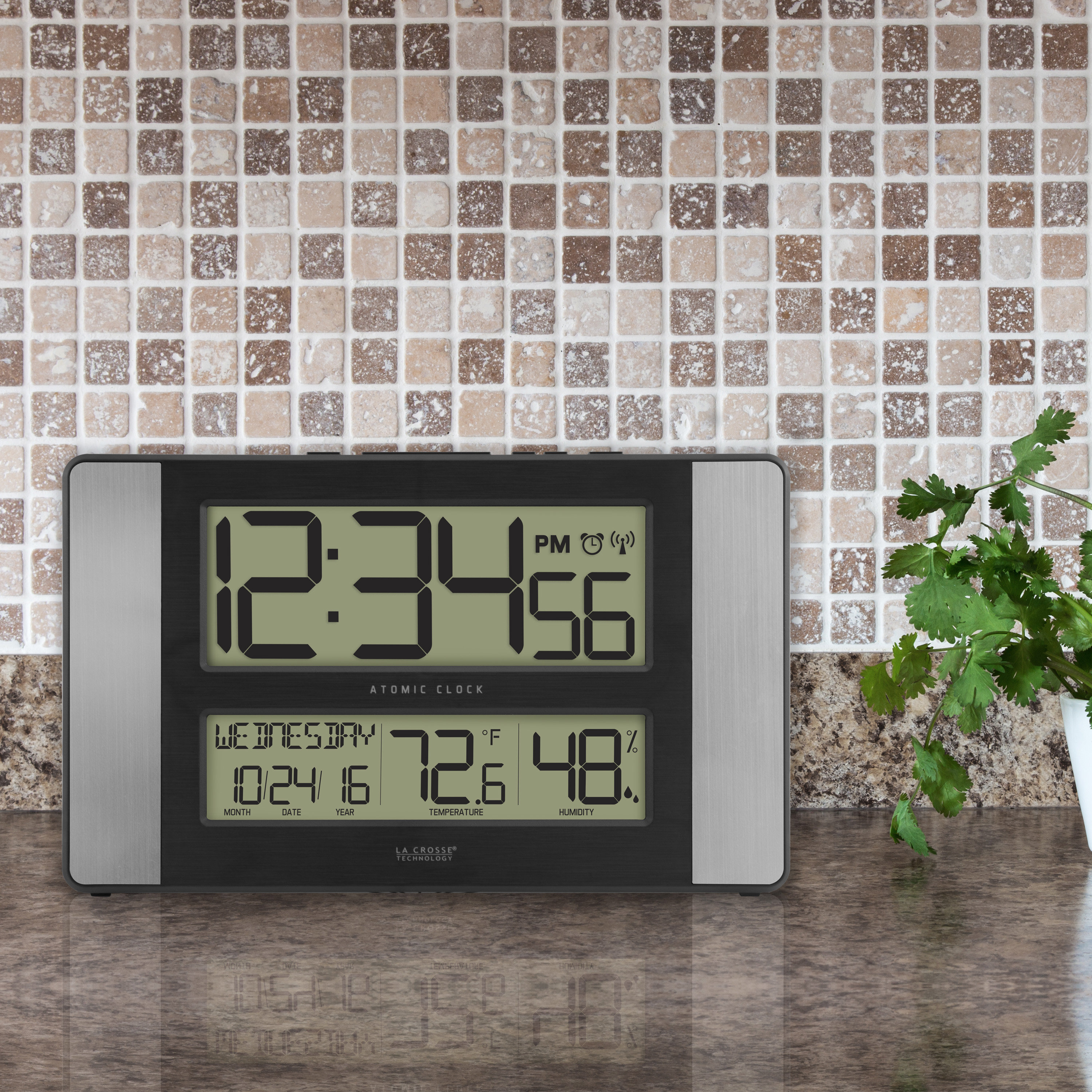 Symple Stuff Josephs Atomic Digital Clock & Reviews | Wayfair