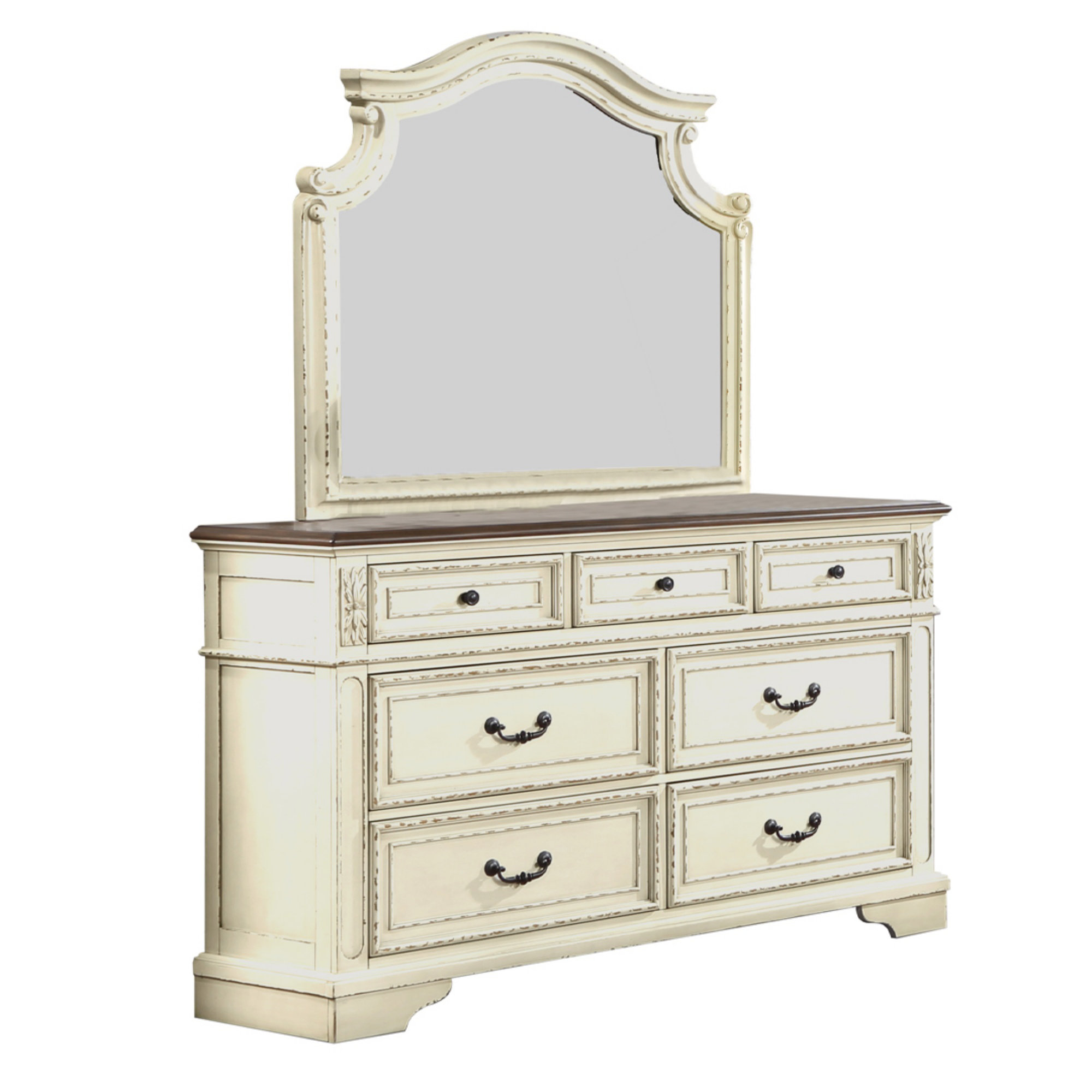 Latitude Run® Noble Traditional Style Mirror Made With Wood | Wayfair