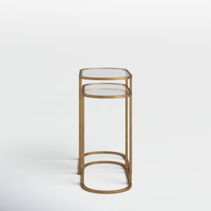 Willa Arlo™ Interiors Lutterworth Glass Frame Nesting Tables & Reviews ...
