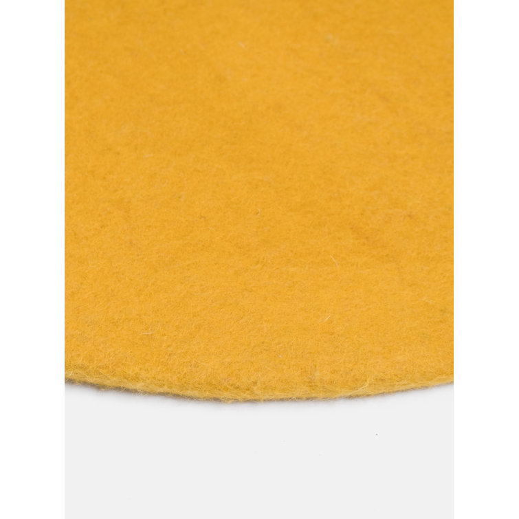 Myfelt Klara Handmade Shaggy Mustard Yellow Rug & Reviews | Wayfair.co.uk