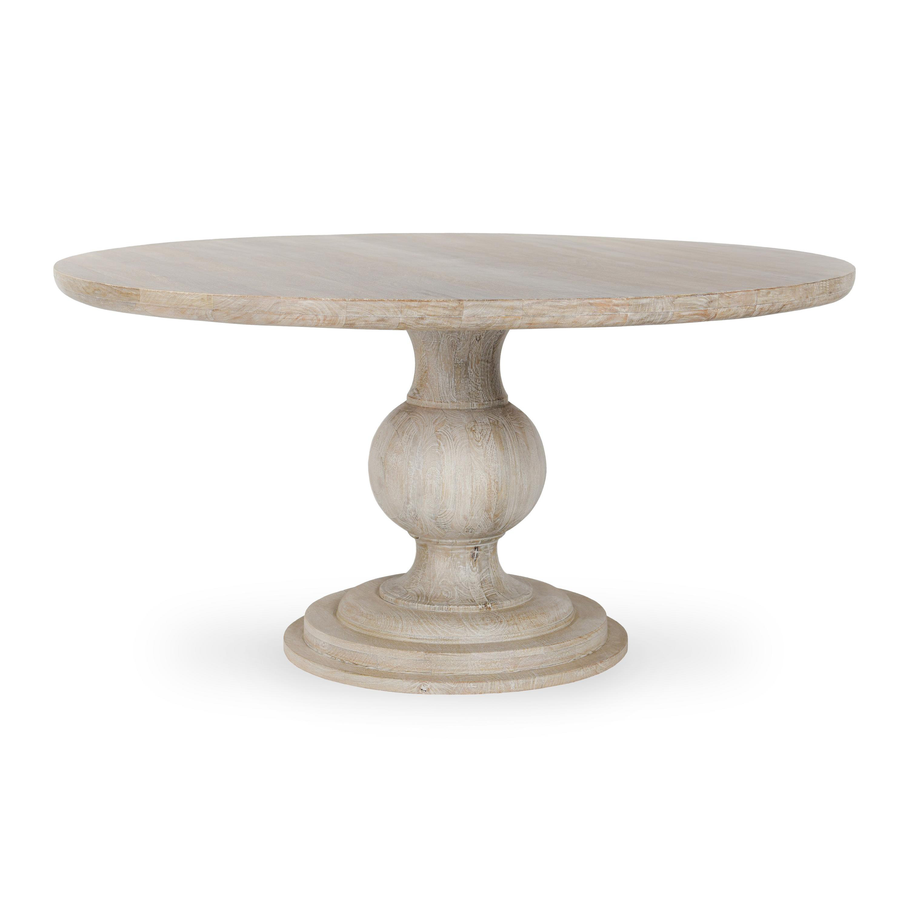Classic Home Hera Round Solid Wood Dining Table & Reviews | Perigold