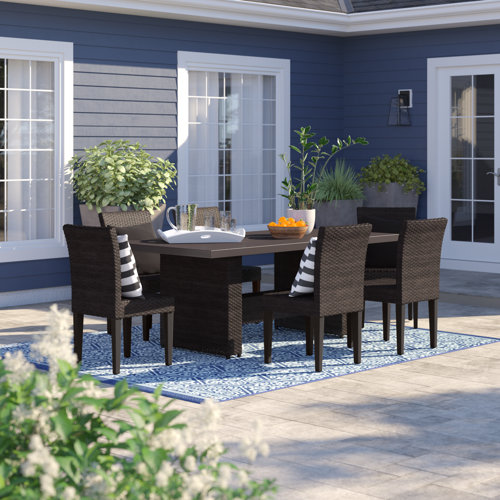 Dining Set Six Person Patio Dining Sets You'll Love | Wayfair