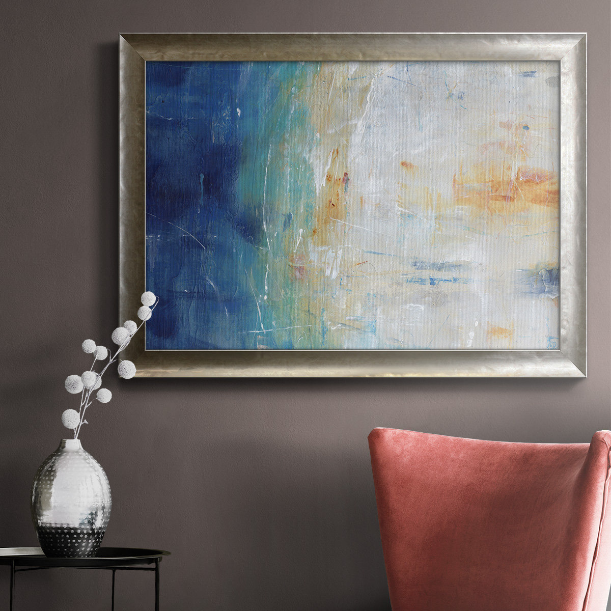 Wrought Studio™ Blue Grotto II Premium Framed Canvas- Ready To Hang ...