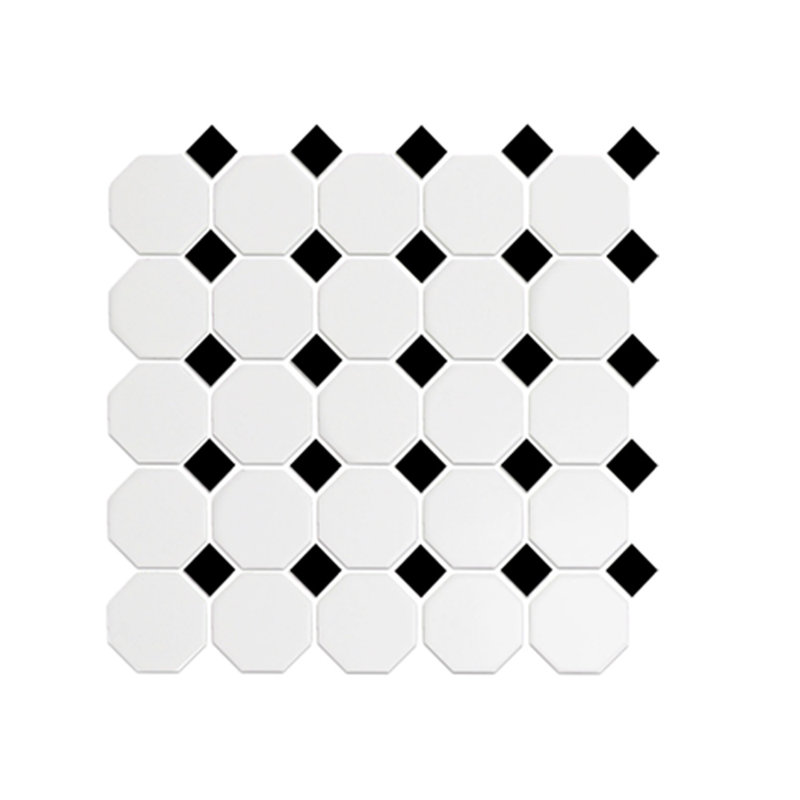 Roca Tiles CC Mosaics Matte 12" x 12" Octagon Mosaic Wall & Floor Tile ...