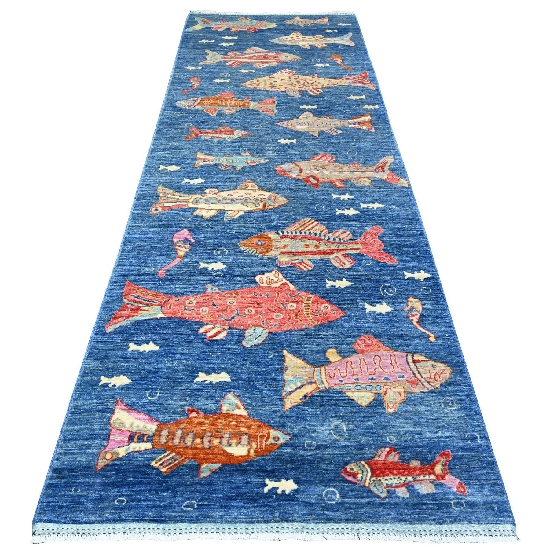 Isabelline Tapis de couloir 4 pi x 11 pi 7 po à motif de poissons ...