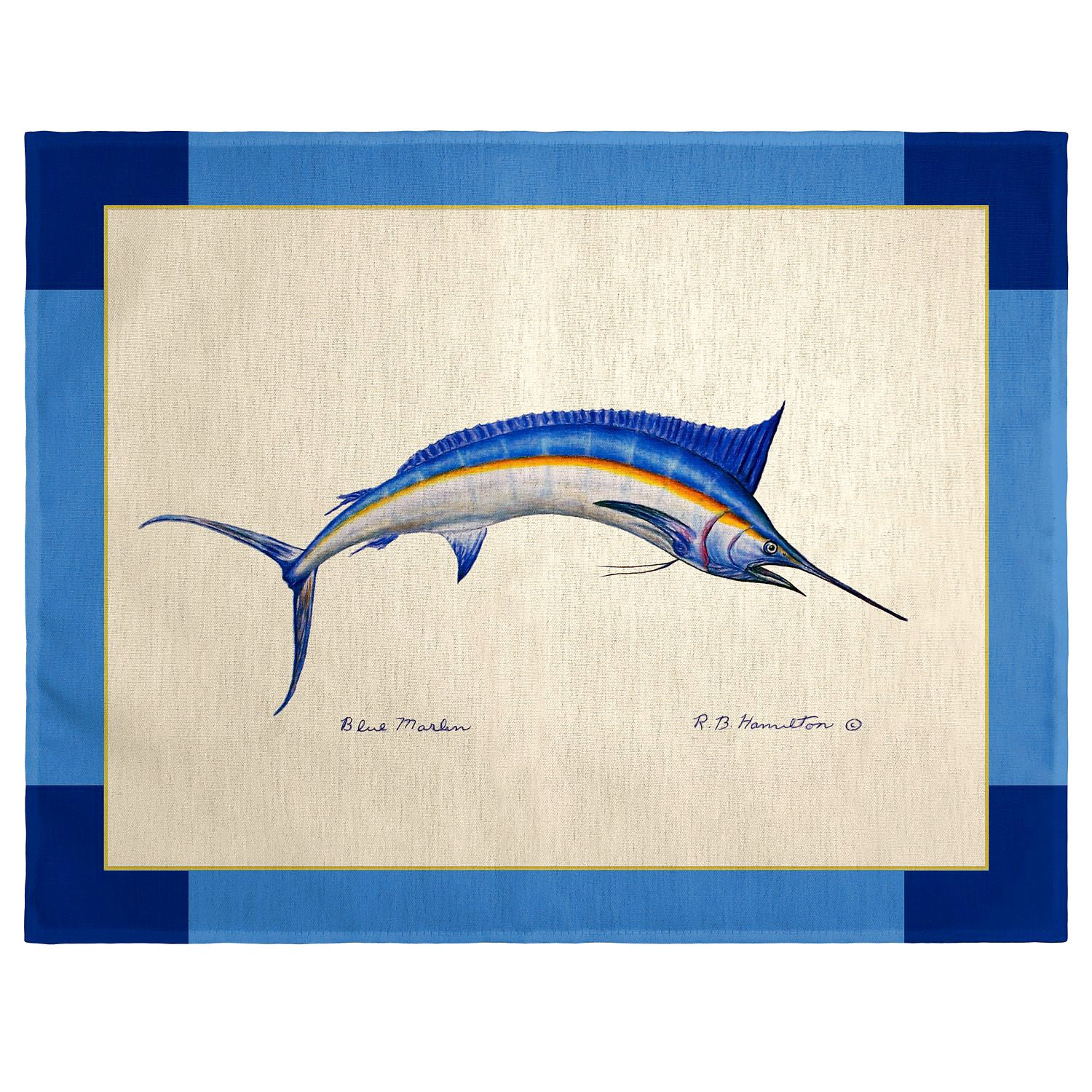 Highland Dunes Blue Marlin Border Place Mat Set Of 4 - Wayfair Canada