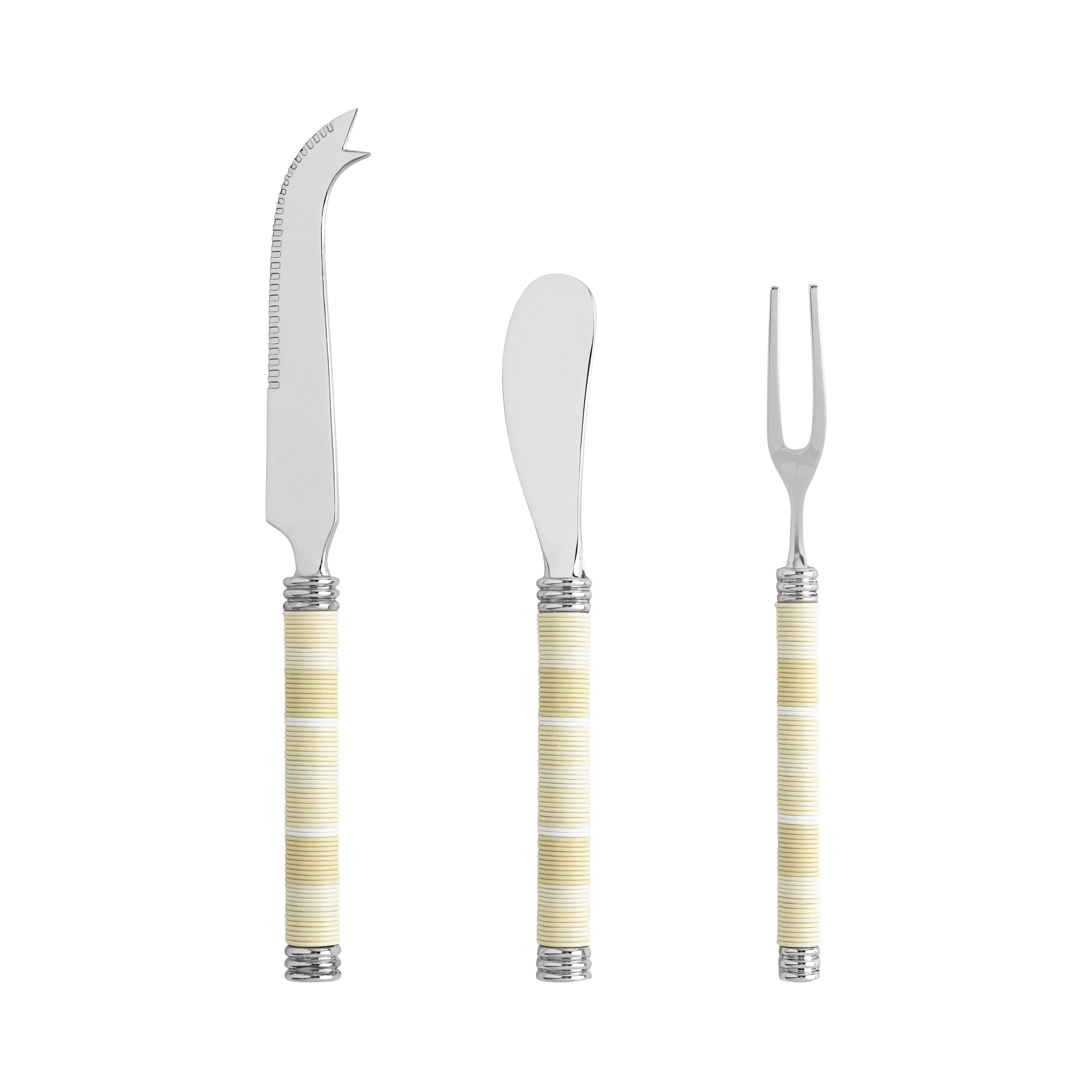 French Home Jubilee Cheese Knife, Spreader And Fork Set - Shades Of ...
