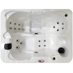 American Spas 110 Volt Rectangle Hot Tub in White | Wayfair