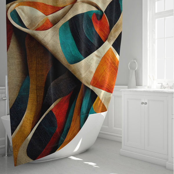 East Urban Home Abstract Shower Curtain | Wayfair