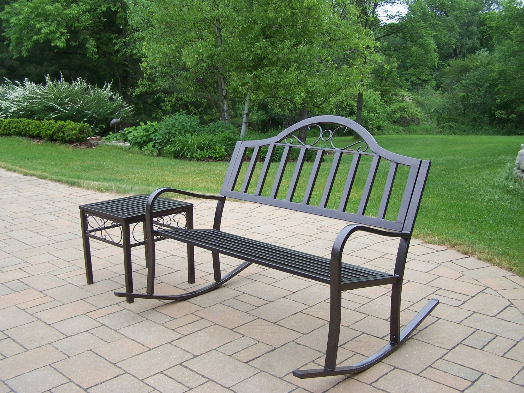 Oakland Living Rochester 2-Piece Rocker Bench Set | Wayfair