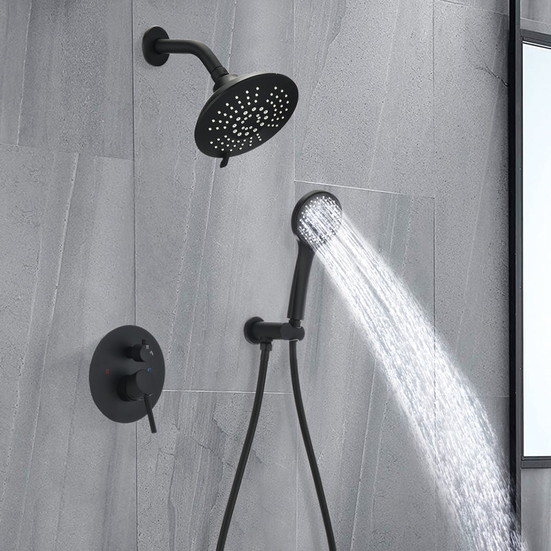 Pdpbath Complete Shower System with Rough-in Valve & Reviews | Wayfair