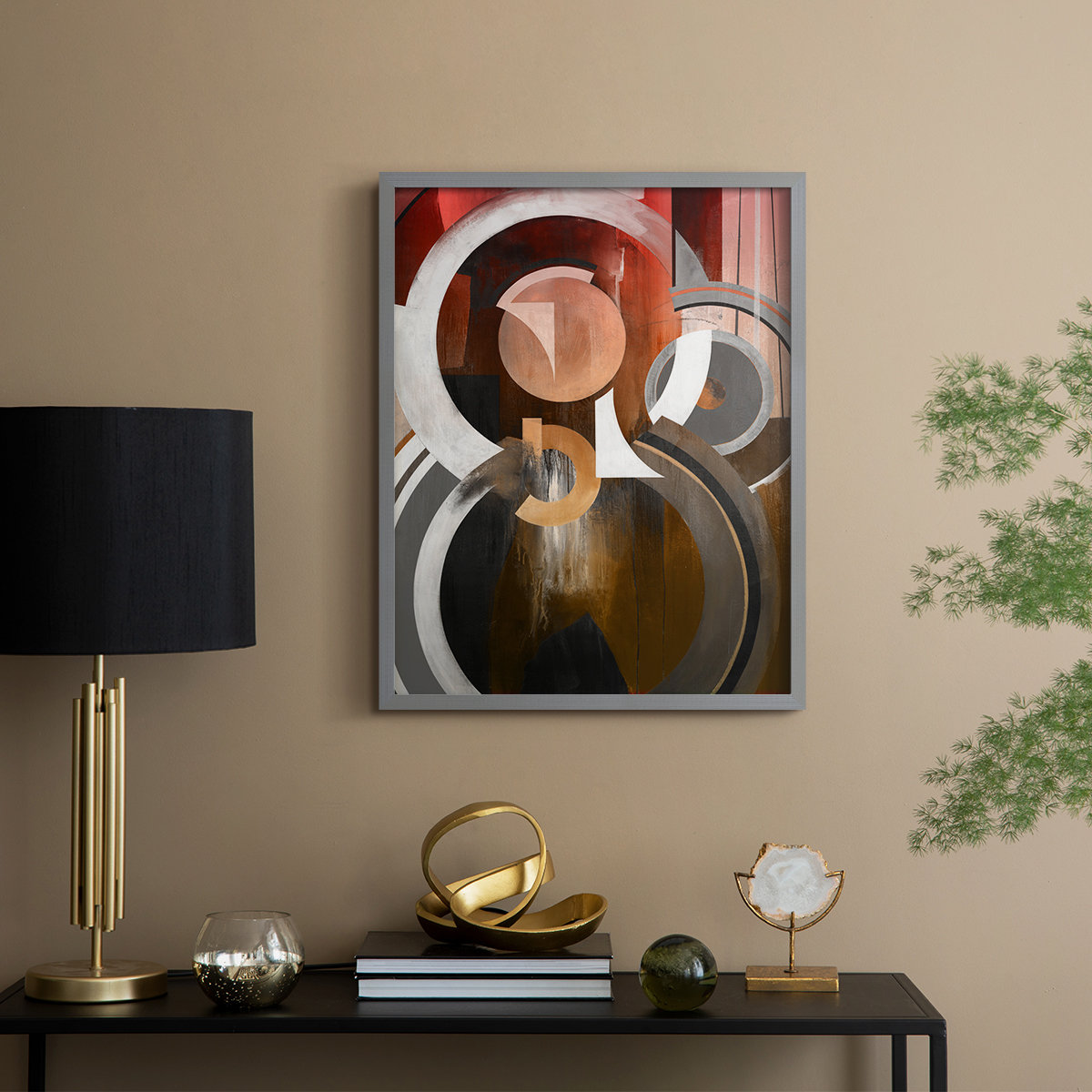 Winston Porter Focal Framed Print - Solid Wood | Wayfair