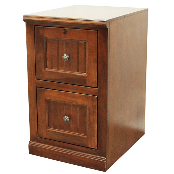 Red Barrel Studio® 18.25'' Wide 2 -Drawer Solid Wood File Cabinet ...