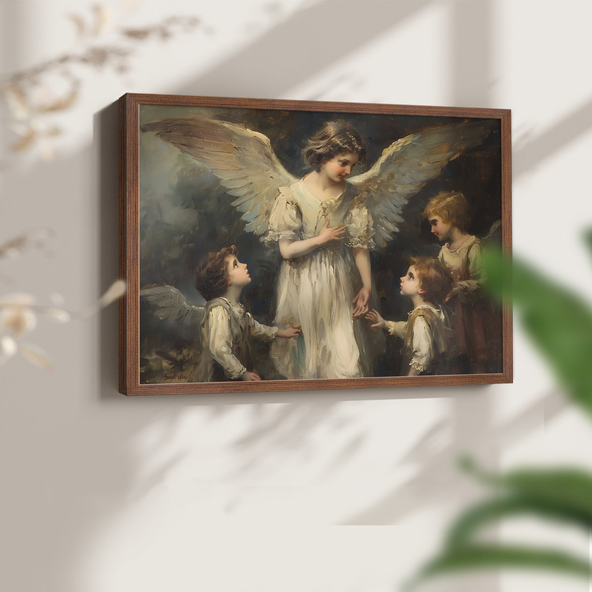 The Holiday Aisle® Angels From Above-CXI -Framed Print - Restickable ...