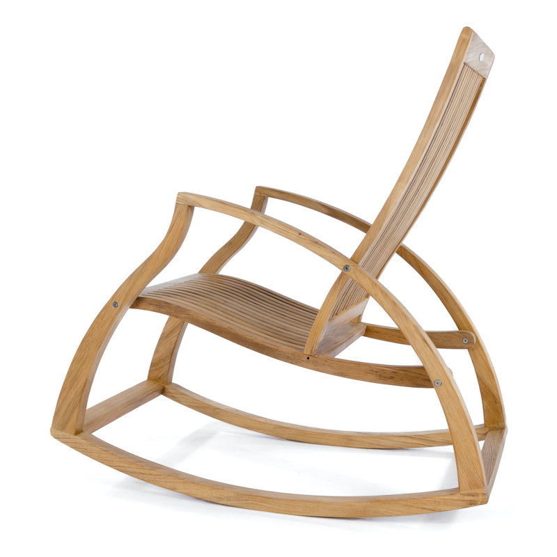 Westminster Teak Outdoor Rocking Solid Wood Chair | Perigold