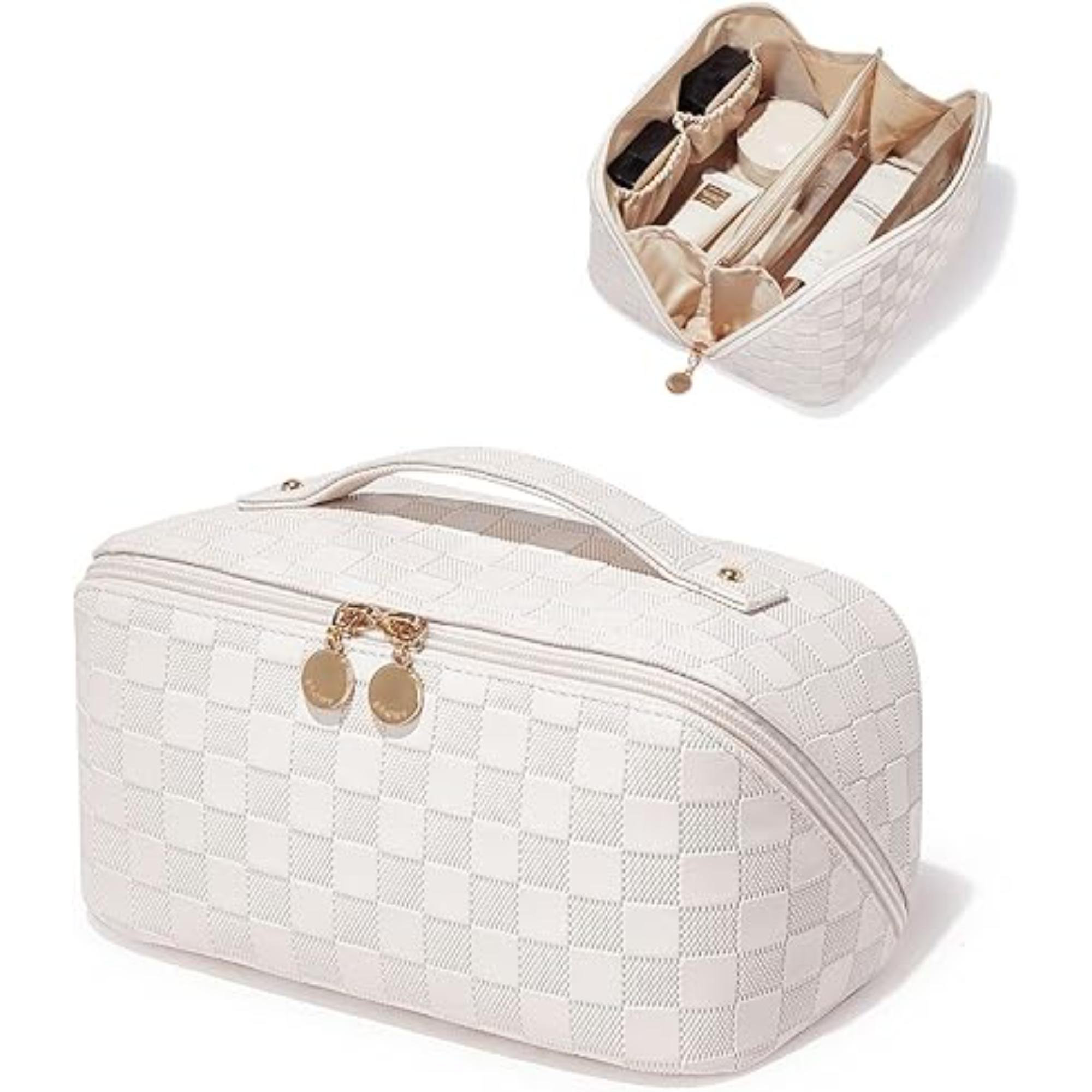 House of Hampton Travel Makeup Bag,Large Capacity Cosmetic Bags For ...