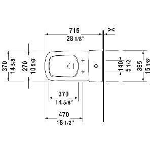 Duravit DuraStyle Dual Flush Elongated One-Piece Toilet (Seat Not ...